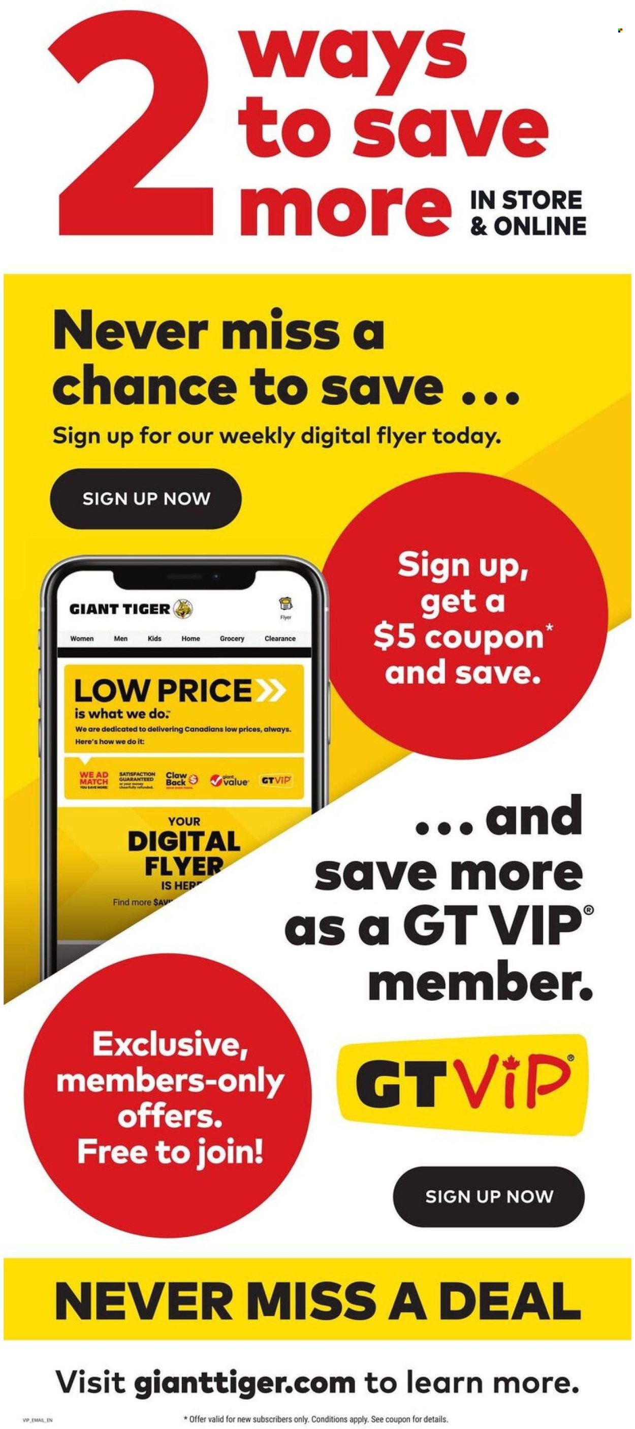 GIANT TIGER flyer • Weekly Flyer • From Wednesday December 31, 2025