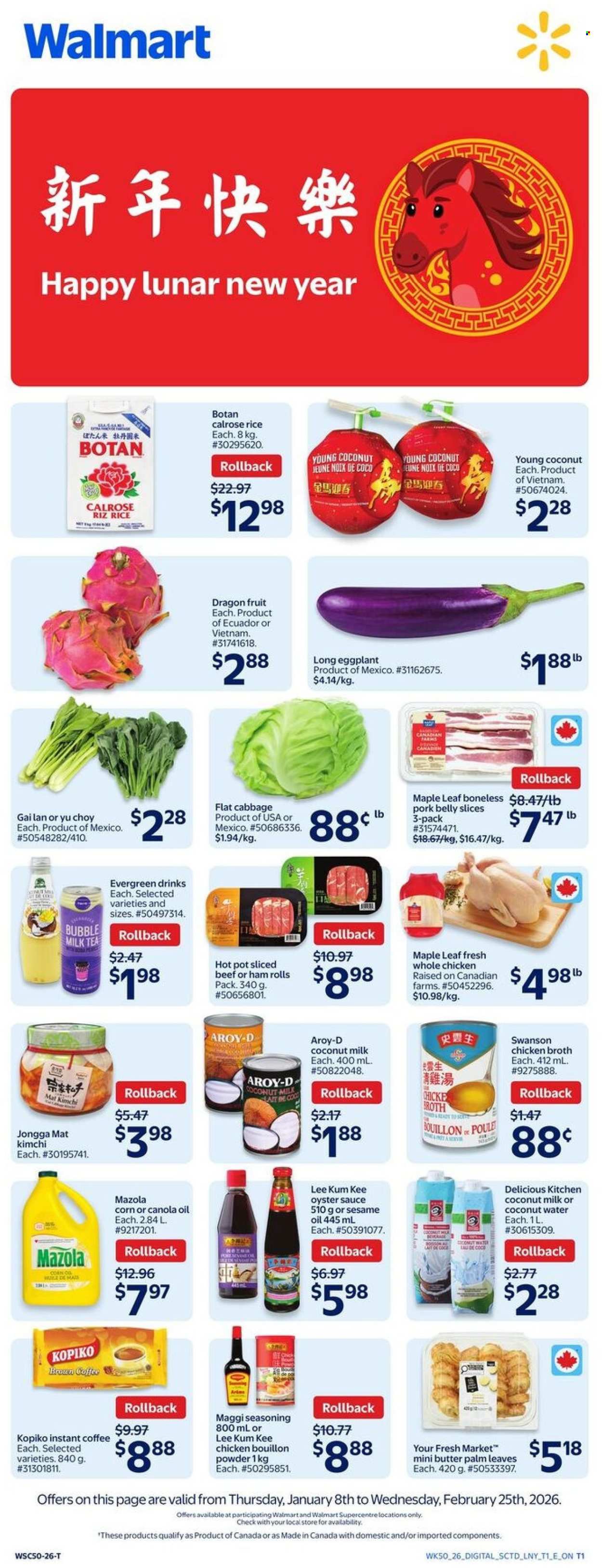 WALMART flyer • Happy Lunar Year • From Thursday January 08, 2026